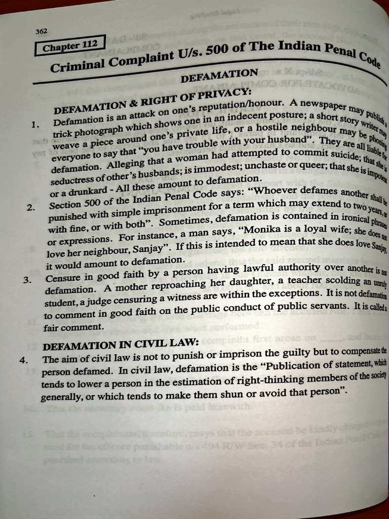 Criminal Complaint Defamation | PDF | Criminal Justice | Crime & Violence