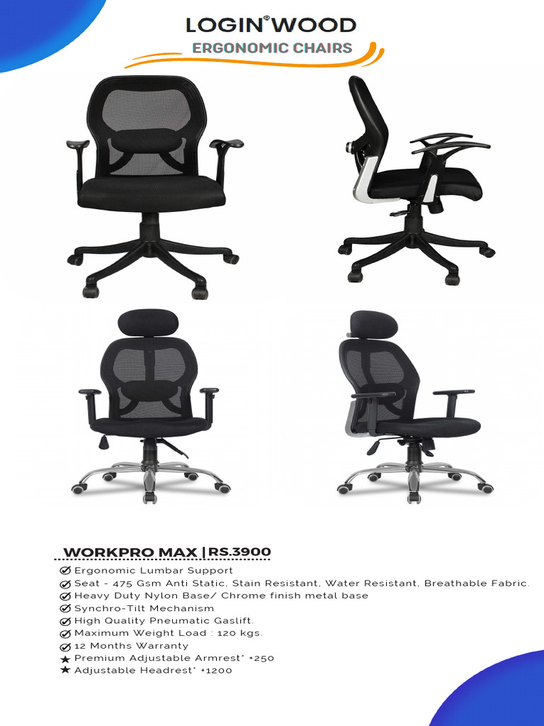 Ergonomic Chairs | PDF