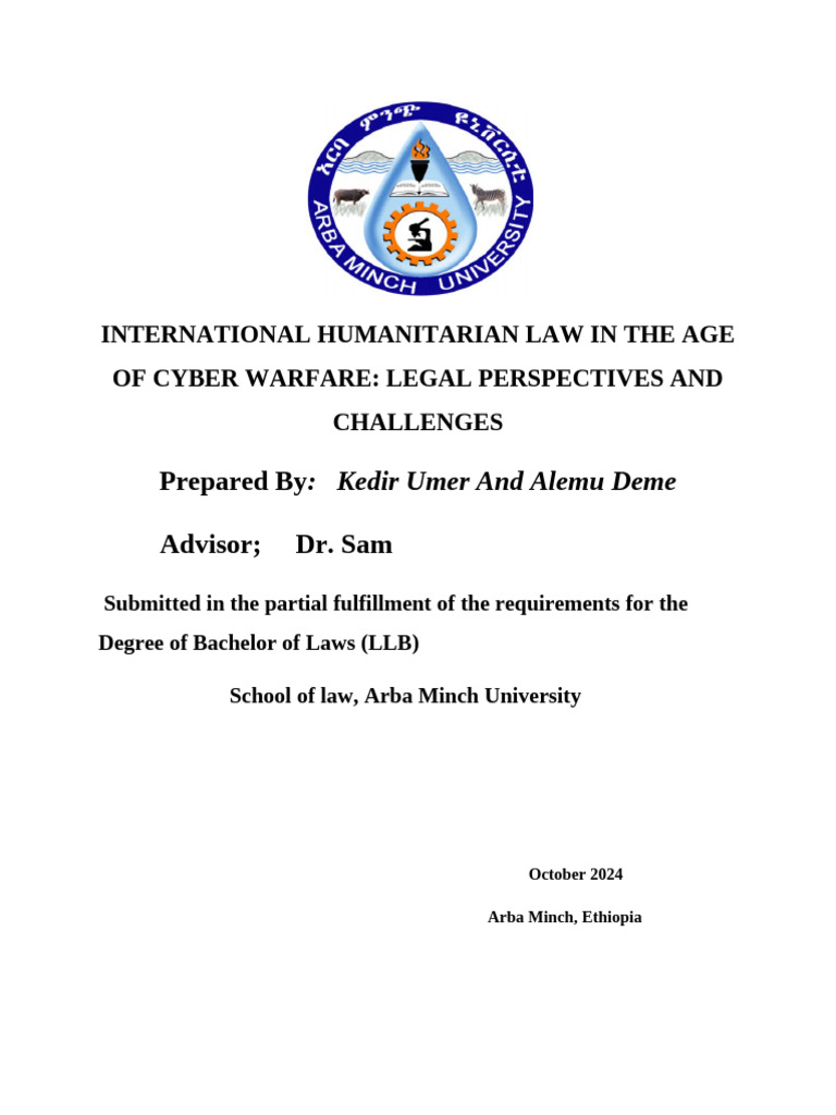 Final Version of Kedir and Alemu Thesis Ka Xumura | PDF | International ...