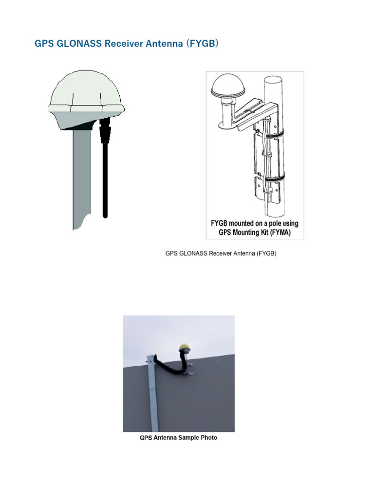GPS GLONASS Antenna Installation Guide | PDF
