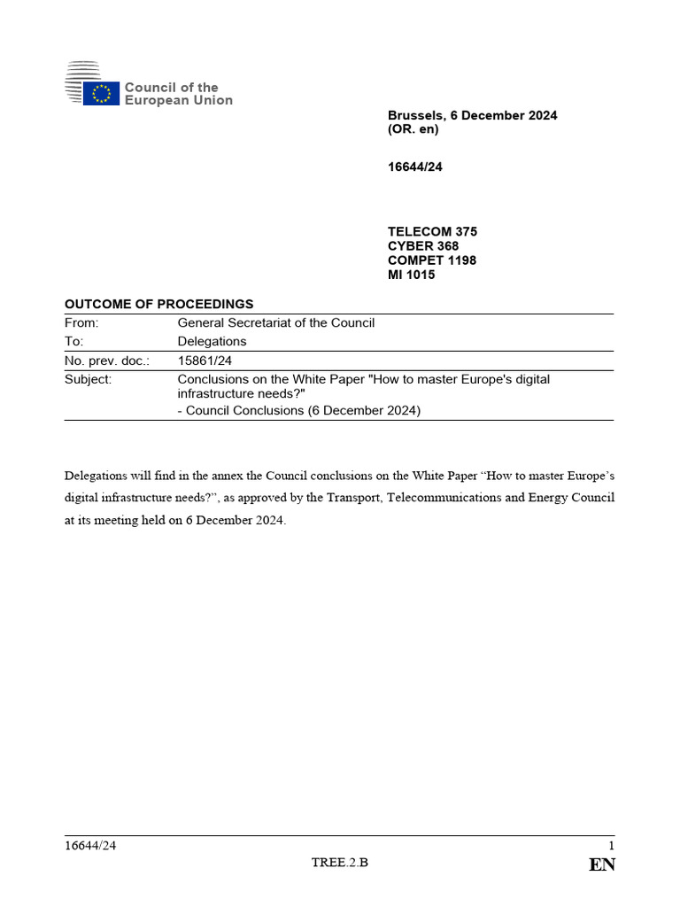 EU Digital Infrastructure | PDF | European Union | Infrastructure