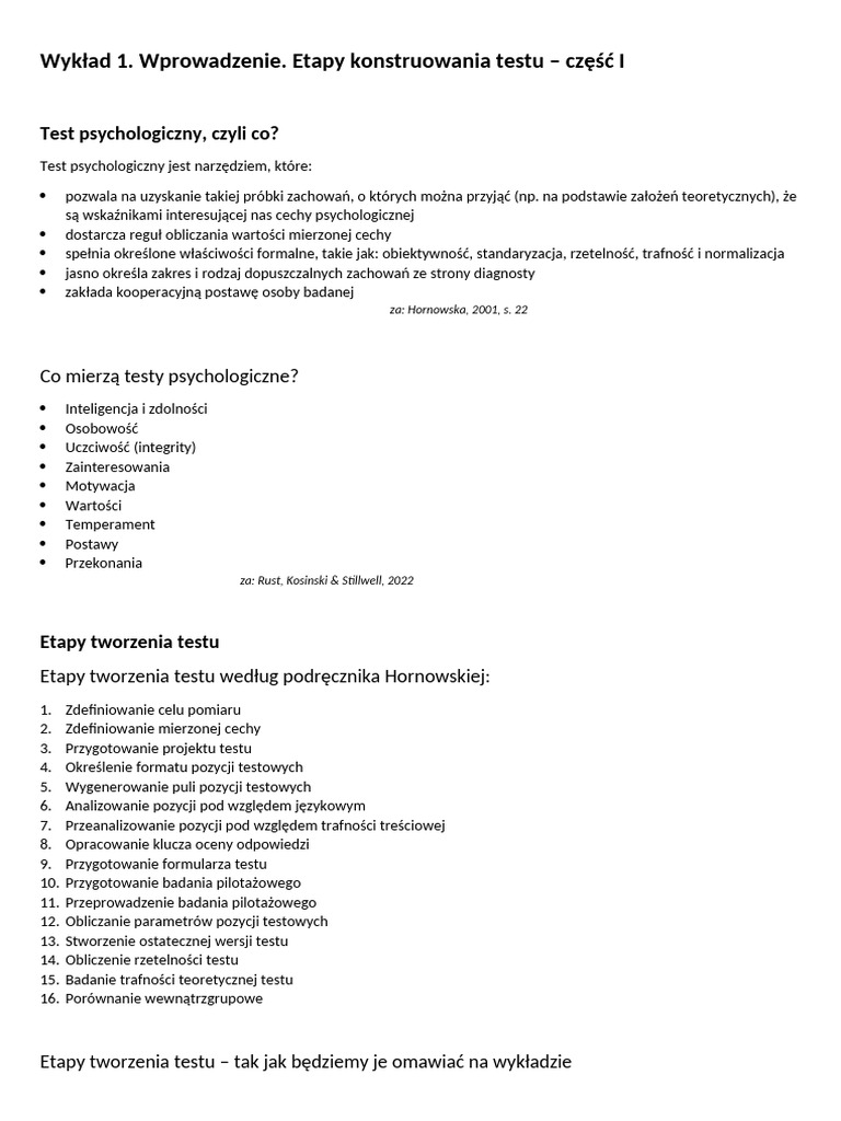 Wykład 1 nst - notatka | PDF