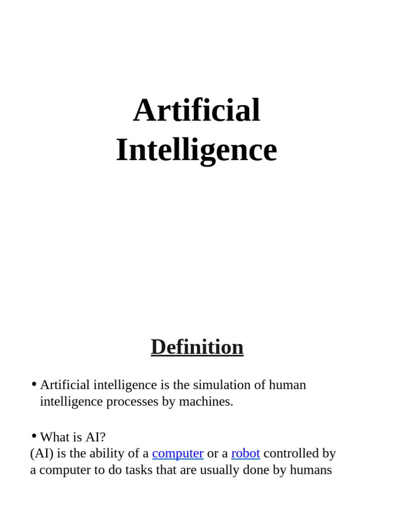 ai 1 | PDF | Artificial Intelligence | Intelligence (AI) & Semantics
