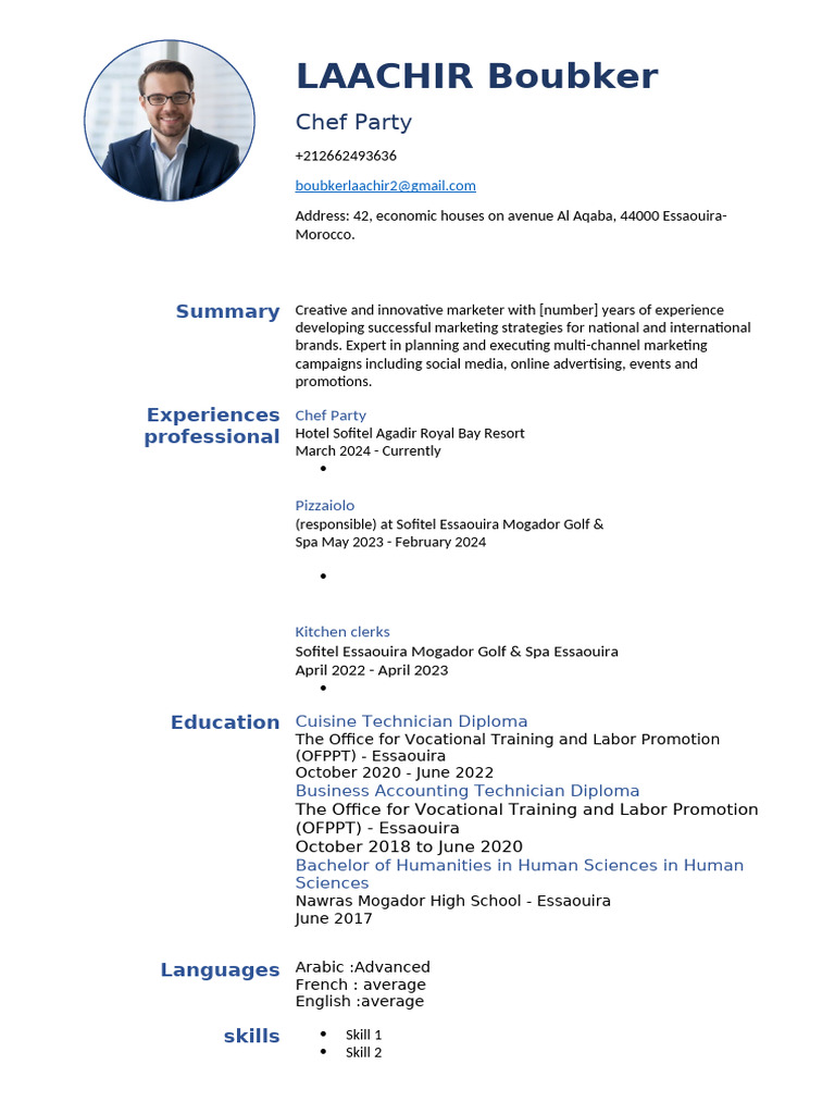 CV-En Modifier | PDF