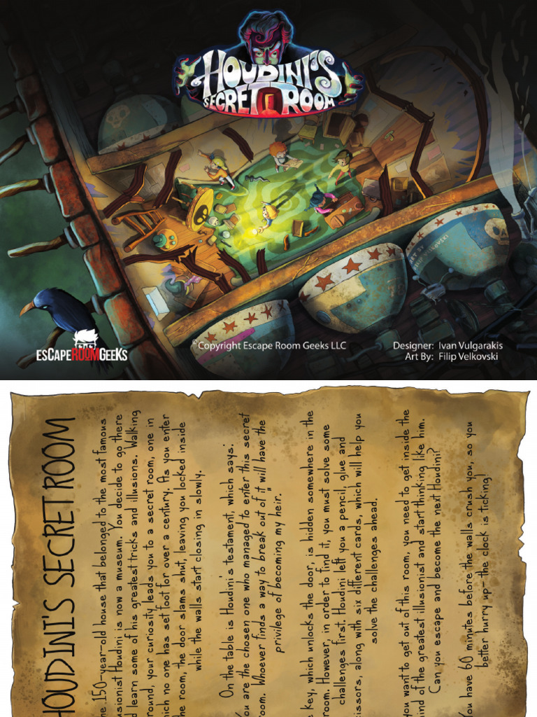The GAME - Houdini - S Secret Room | PDF