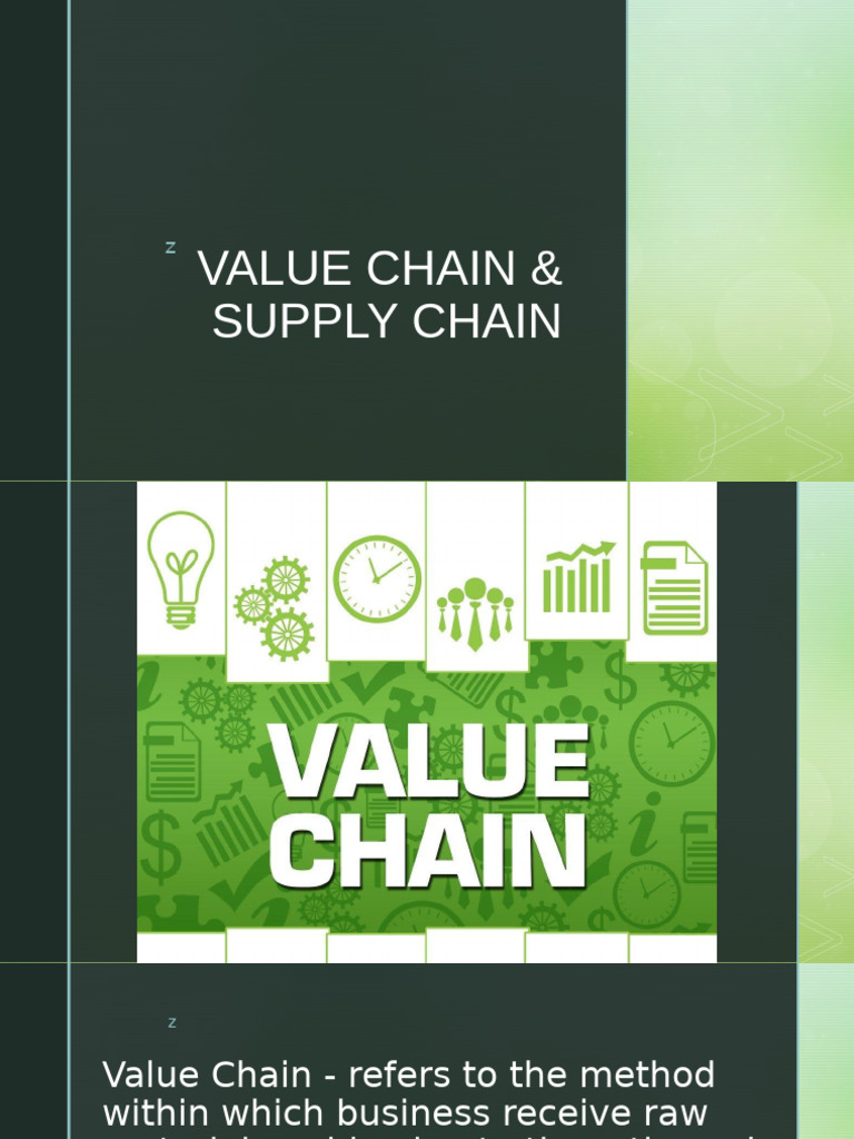 Value Chain & Supply Chain | PDF
