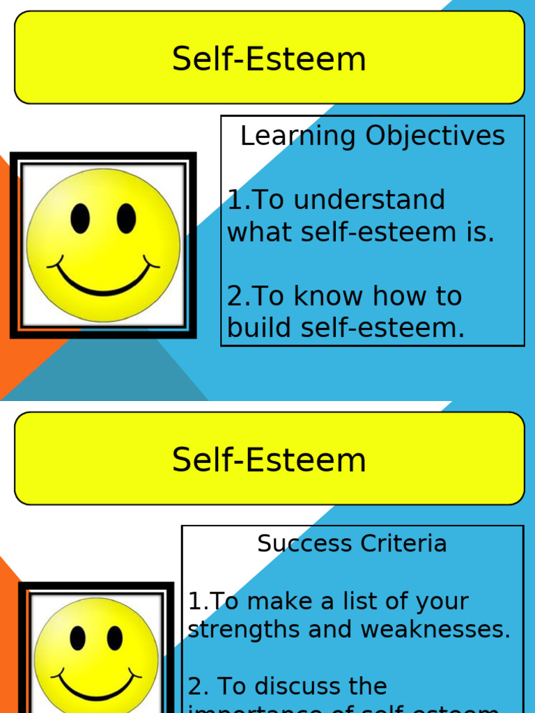 Building Self-Esteem Strategies | PDF | Self Esteem | Social Psychology