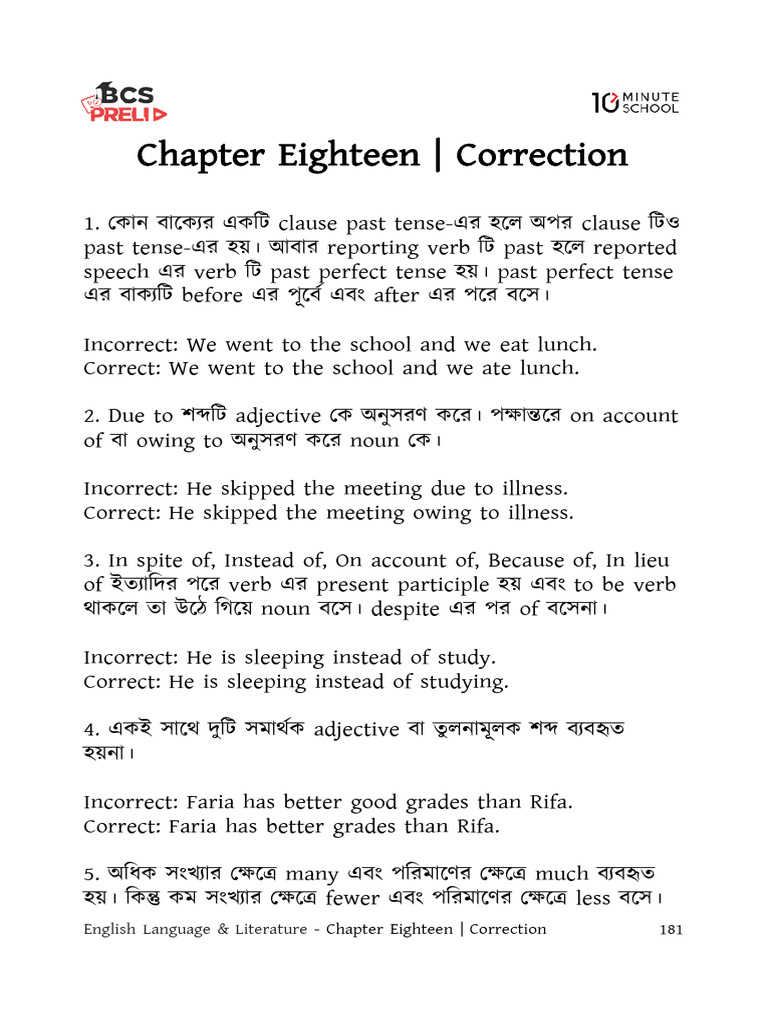 Easy Note Correction | PDF | Verb | Grammatical Number
