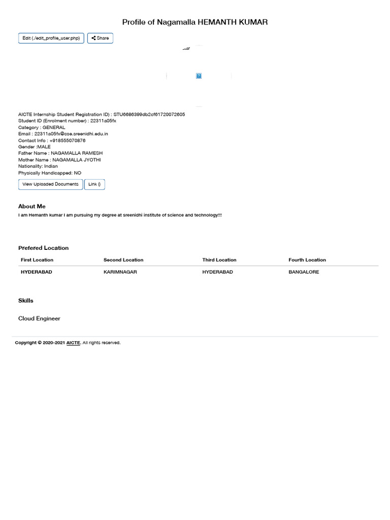 AICTE Internship Enterprise Portal - Learning by Doing. 1 Crore ...