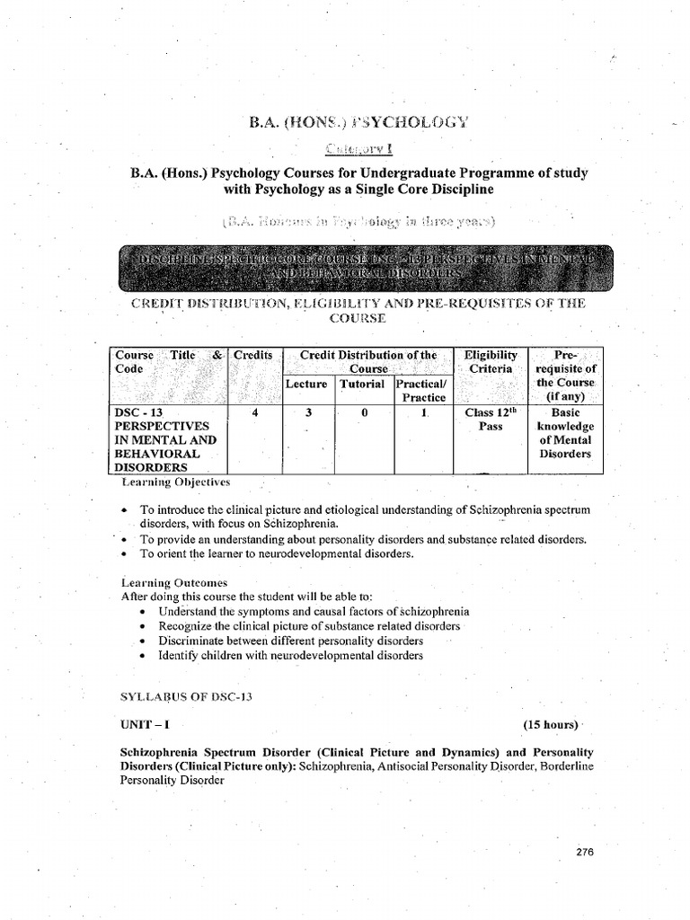 Sem 5 Syllabus | PDF
