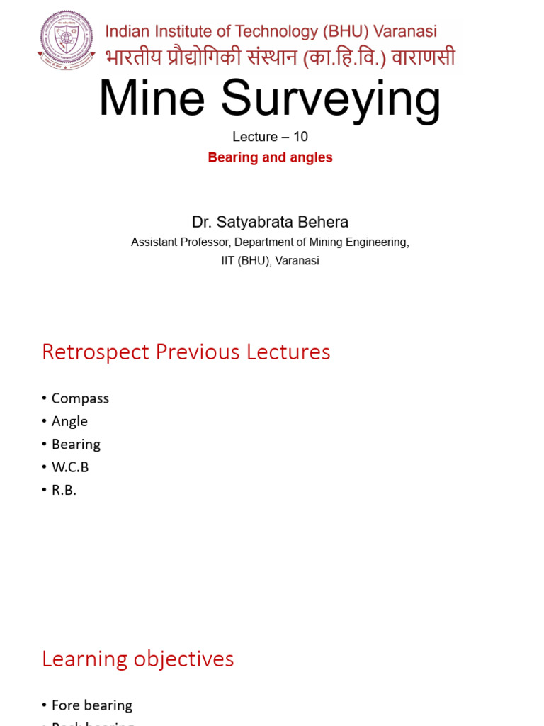 Understanding Bearings and Angles in Surveying | PDF