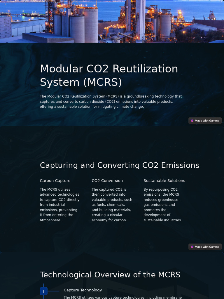 Modular-CO2-Reutilization-System-MCRS | PDF | Carbon Dioxide | Climate ...