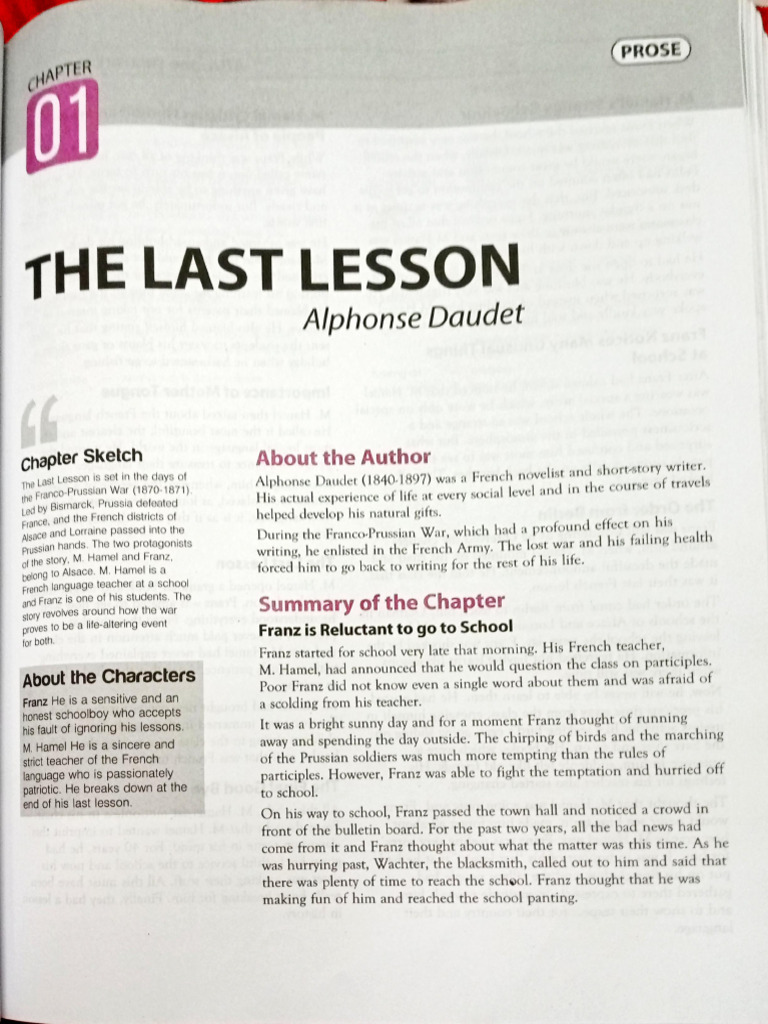 The Last LESSON | PDF