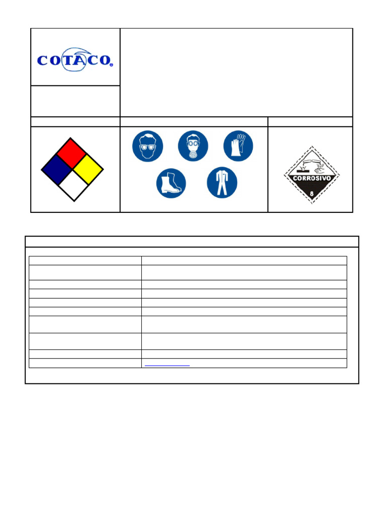 HojaSeguridad Schock Dt (14) | PDF | Corrosión | Agua