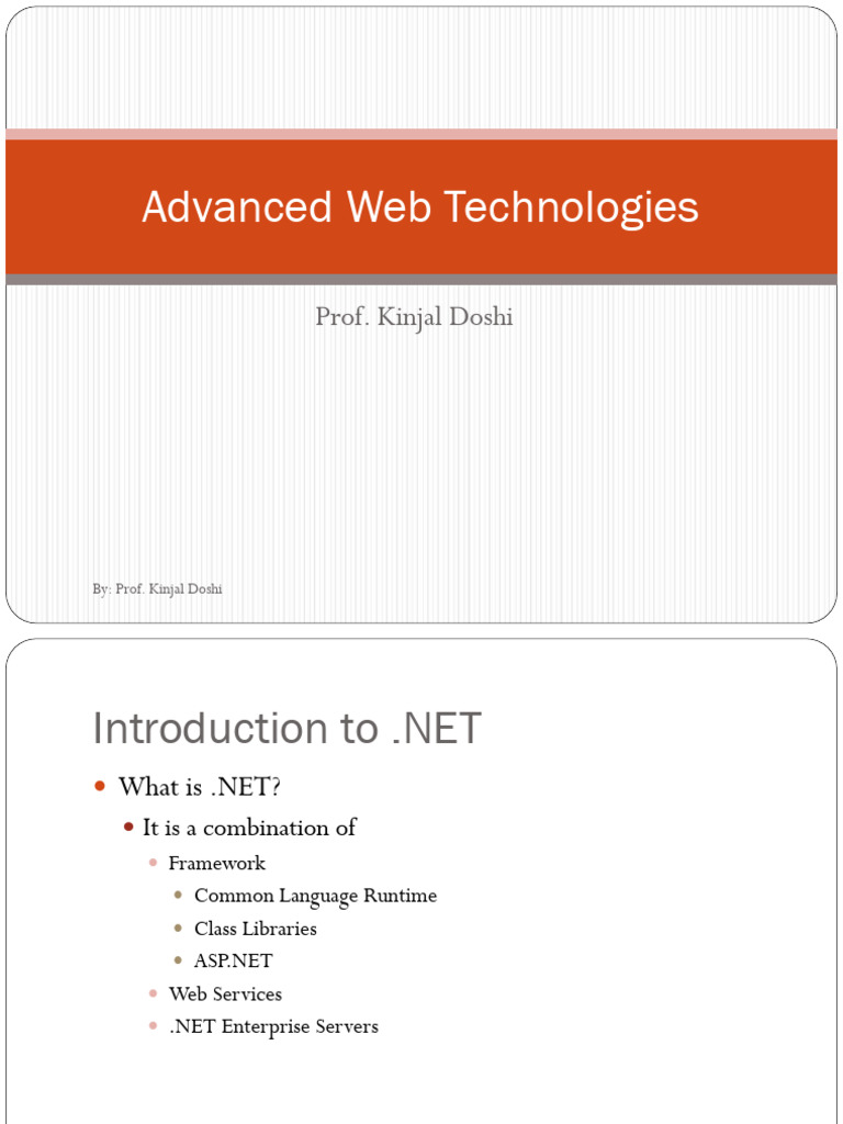 1 - Advance Web Technologies | PDF | Software Engineering | Computer ...