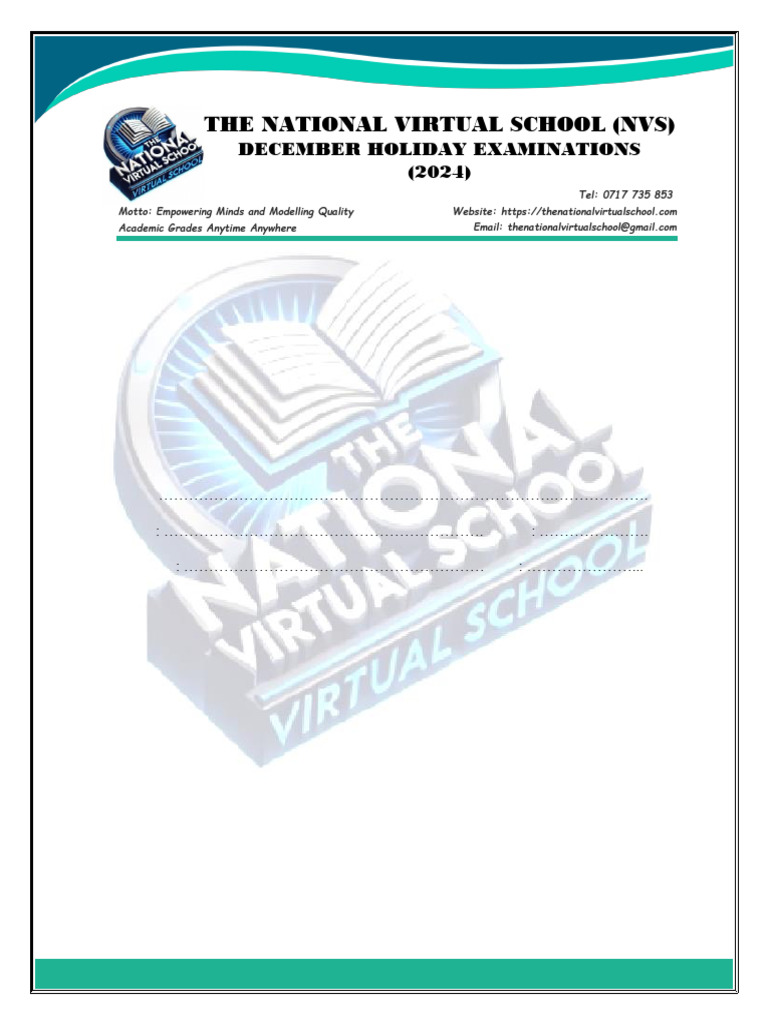 Form 3 Physics Exam | PDF | Force | Physics