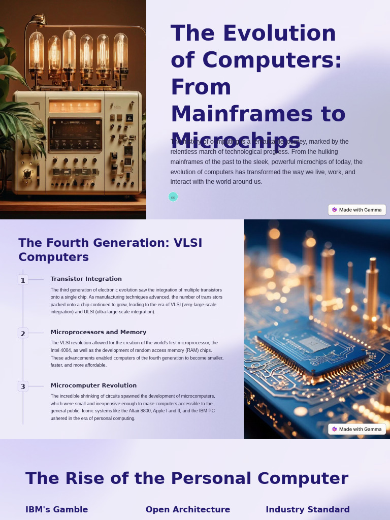 1 3 The Evolution Of Computers From Mainframes To Microchips Pdf Integrated Circuit