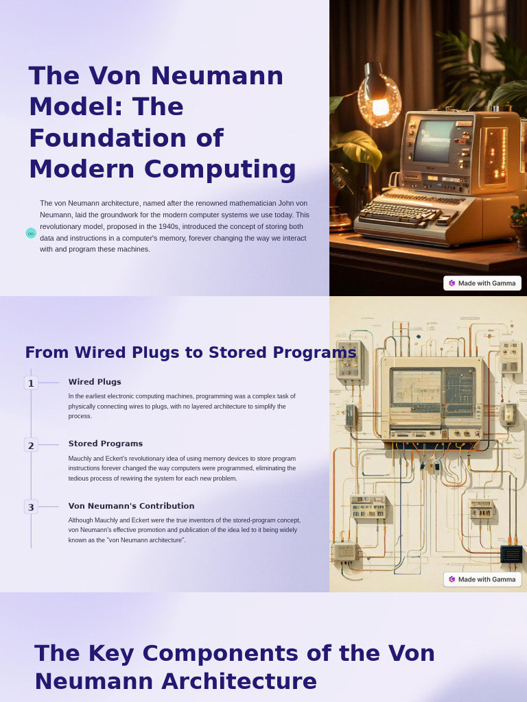 1 5 the Von Neumann Model the Foundation of Modern Computing | PDF | Computer Data Storage ...