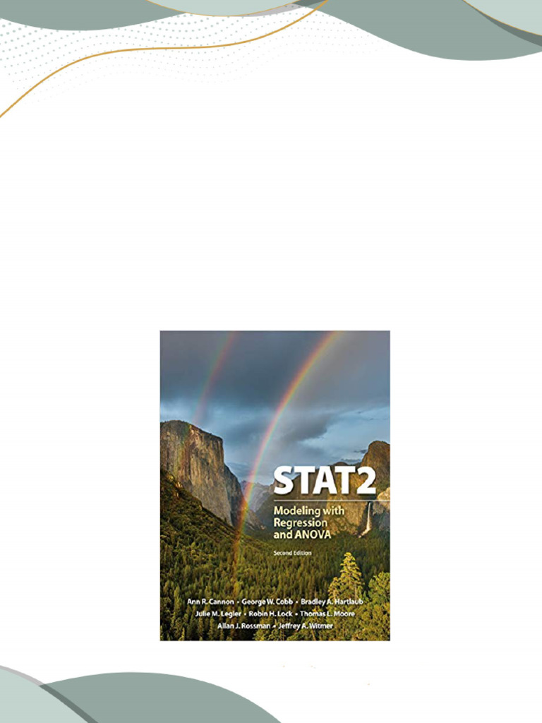 (eBook PDF) STAT2: Modeling with Regression and ANOVA 2nd Edition 2024 ... (eBook PDF) STAT2: Modeling with Regression and ANOVA 2nd Edition 2024 ...