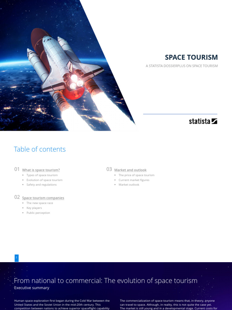 Study Id109242 Space-Tourism | PDF | Space Based Economy | Space Industry