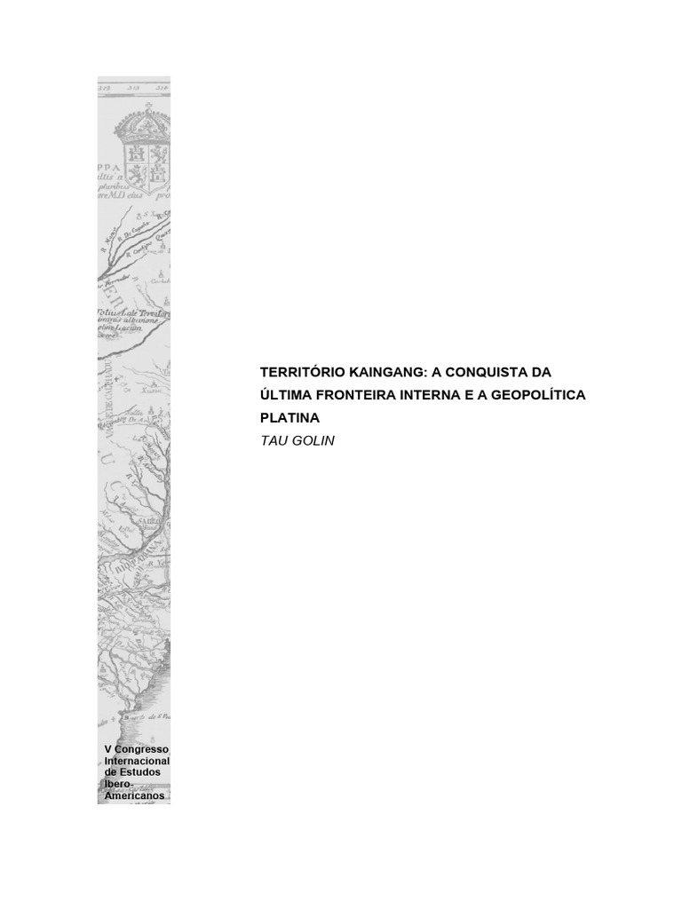 Territorio Kaingang Pucrs Tau Golin | PDF | Povos indígenas | Brasil