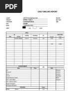 Templete Daily Drilling Report | PDF