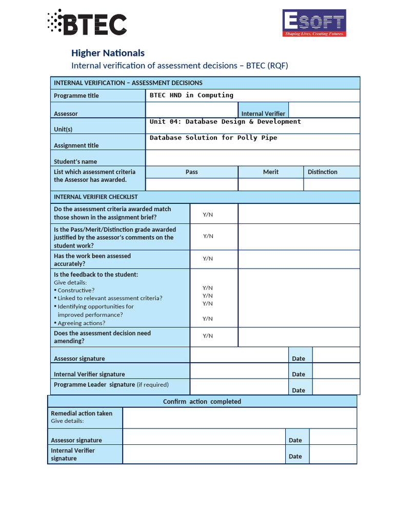 1152-1619622711350-Unit 04 - Database Design and Development - Reworded - 2021 | PDF | Databases ...