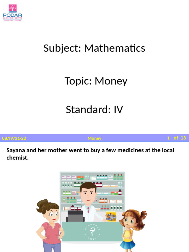 5 CB IV Math Money | PDF | Money | Economies