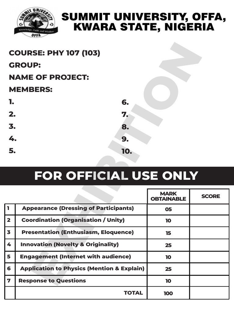 Physics Practical Form | PDF