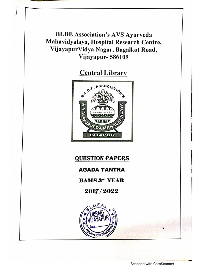 Bams-3rd - year-Agada-Tantra | PDF