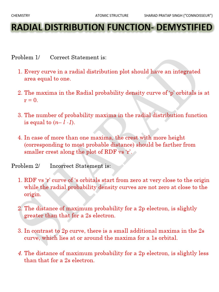 Radial Distribution Function Pdf Atomic Orbital Atomic Nucleus