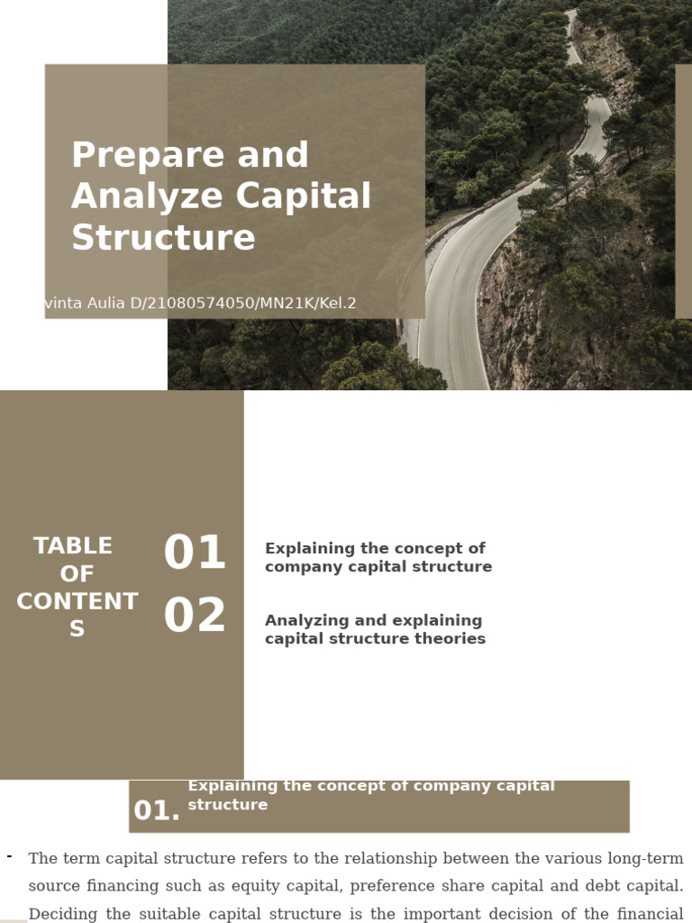 Capital Structure Concepts & Theories | PDF | Capital Structure | Equity (Finance)