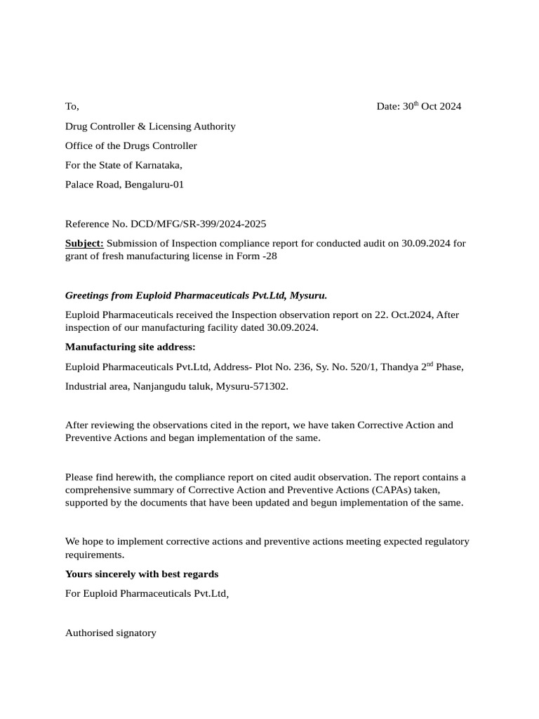 DCD covering letter | PDF