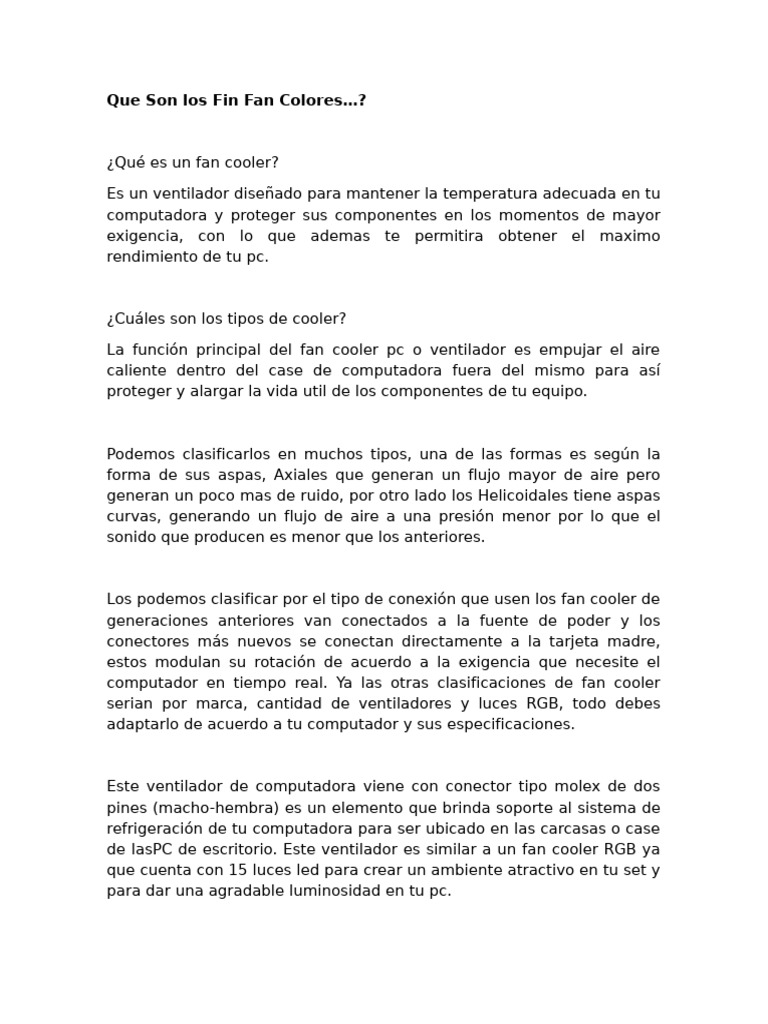 D) Fin Fan Coolers | PDF