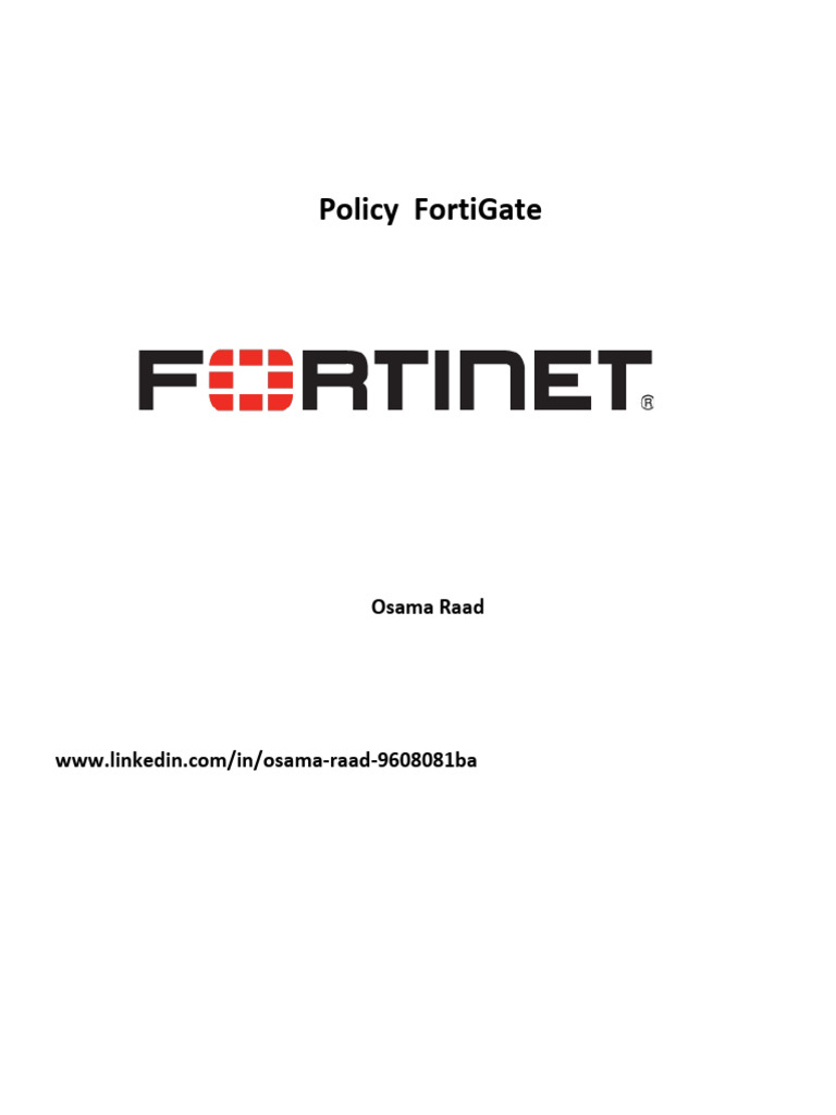 2 - Policy Fortigate | PDF