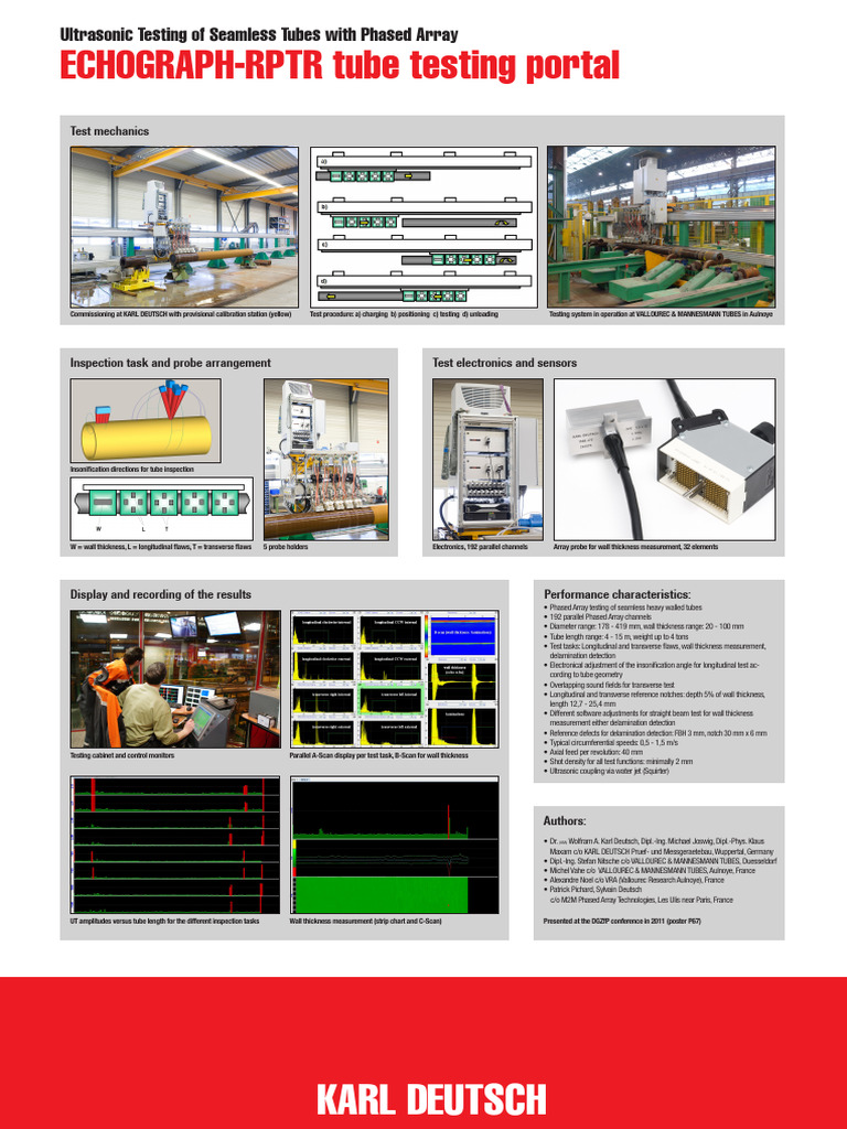 ECHOGRAPH RPTR-Poster PhasedArray (DinaA0 english) RW Sept2013 | PDF | Metrology