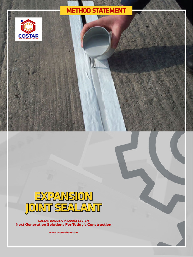 Expansion Joint Sealant Method Statement | PDF | Materials | Industrial ...