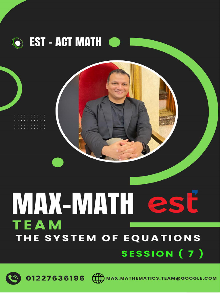 EST 1 Math Session 7 Homework | PDF | Mathematics | Equations