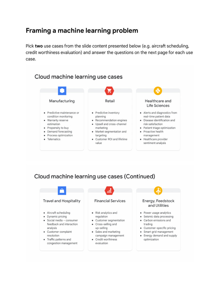 Activity Framing A Machine Learning Problem | PDF