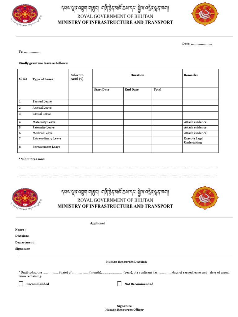 Leave-Application-Form-PDF-Format | PDF
