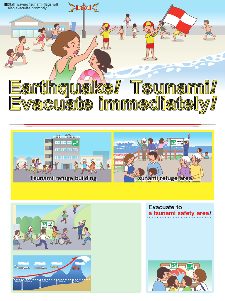 Leaflet Tsunami Bosai en | PDF | Tsunami | Earthquakes