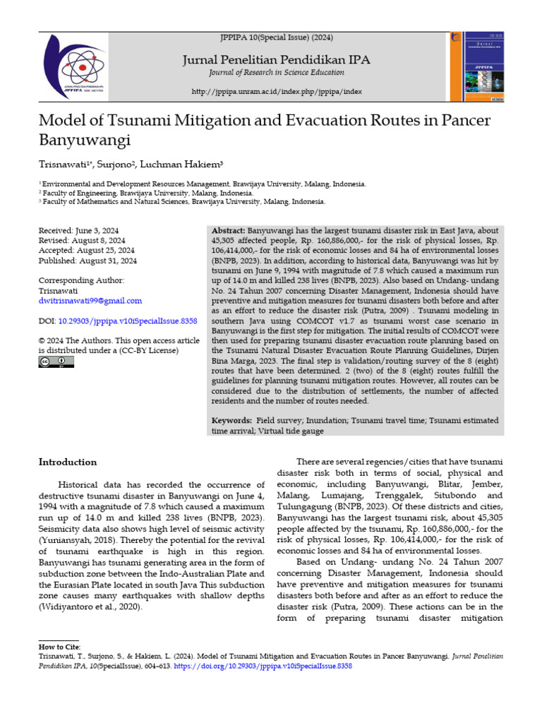 Model_of_Tsunami_Mitigation_and_Evacuation_Routes_ | PDF | Tsunami ...