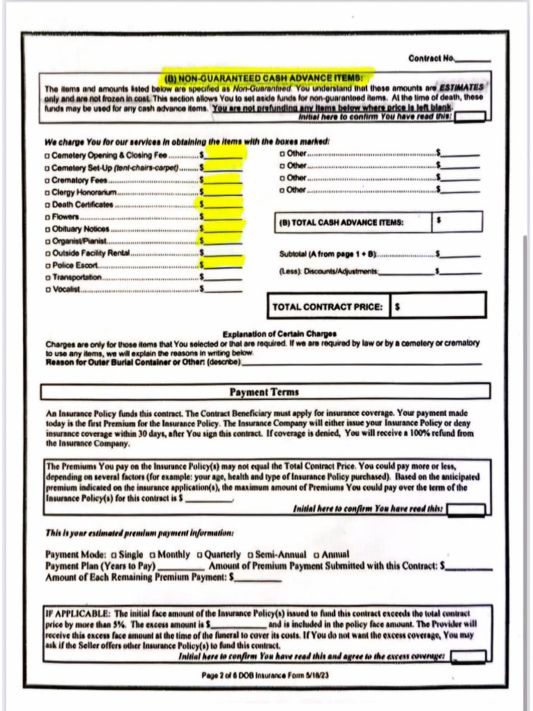 presupuesto funeraria | PDF