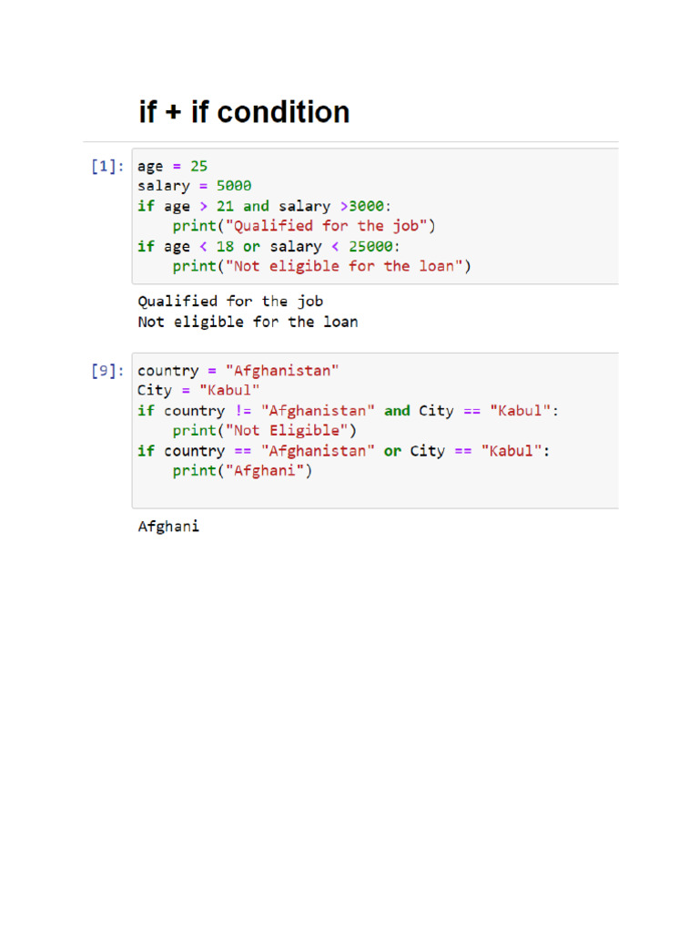 (conditional Statement)-2 | PDF