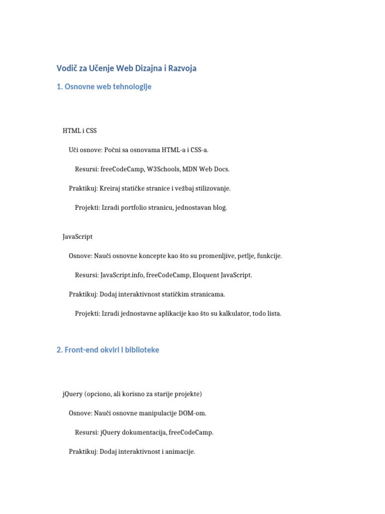 Vodic_za_Ucenje_Web_Dizajna_i_Razvoja (1) | PDF