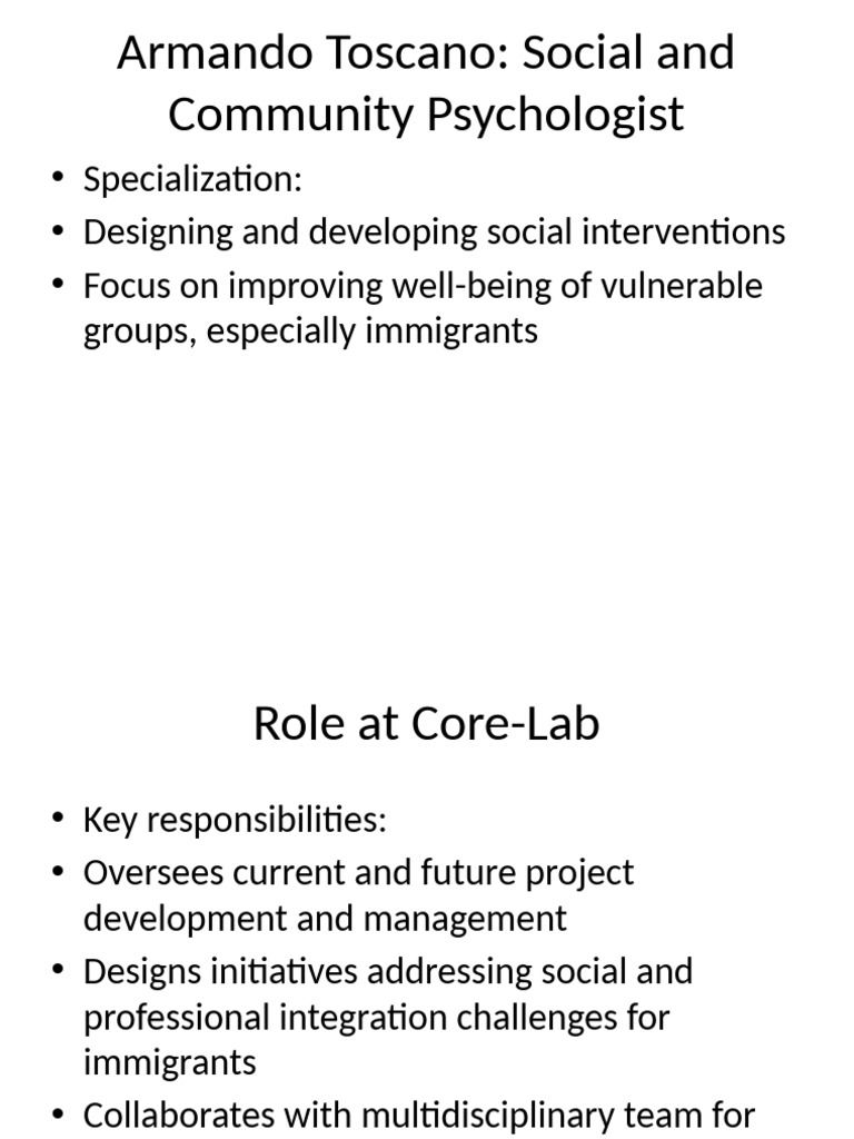 Complete Presentation Core Lab | PDF | Psychology | Psychologist