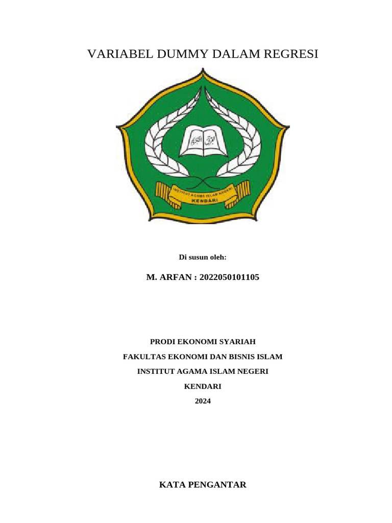 Makalah Regresi-Dummy Variabel M. Arfan | PDF