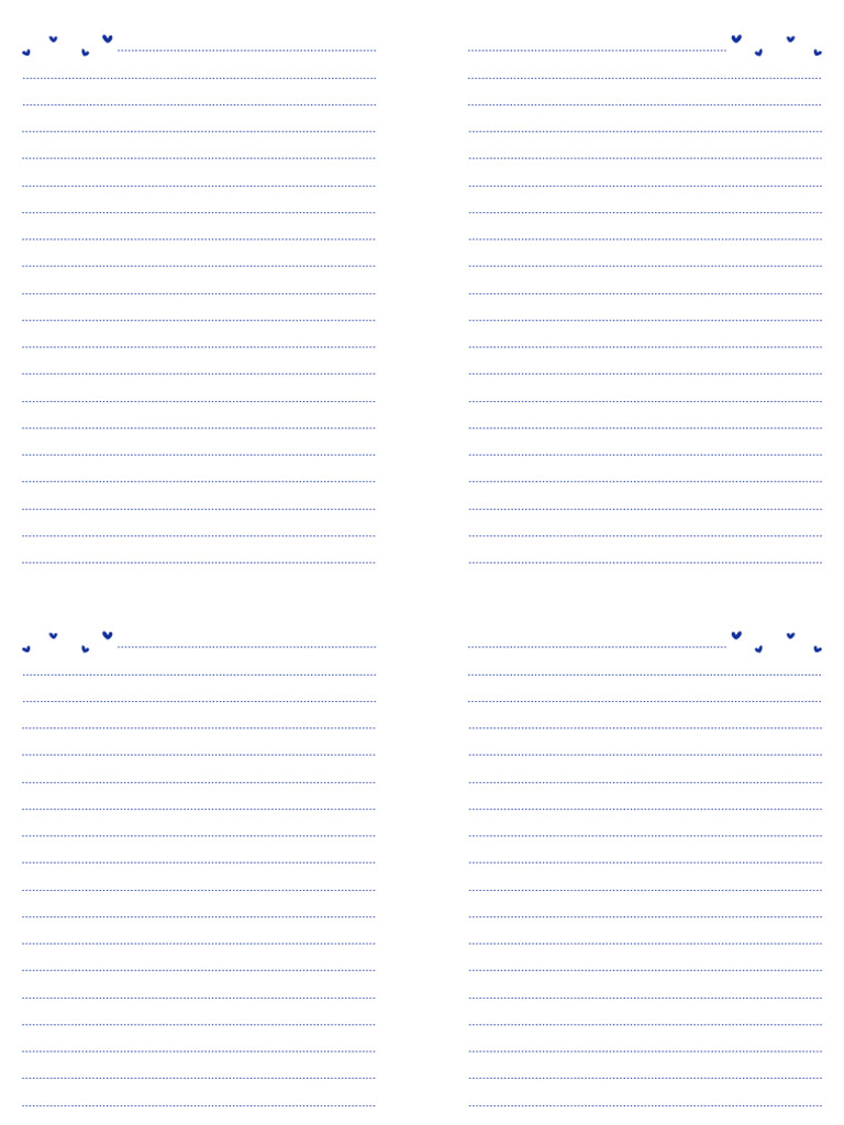 A4 Final .A5 - Planner Corazones - Rayado Azul | PDF