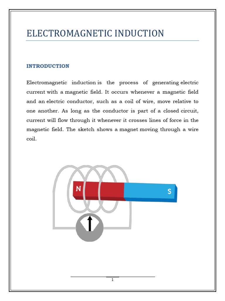 Understanding Electromagnetic Induction | PDF | Inductor | Inductance