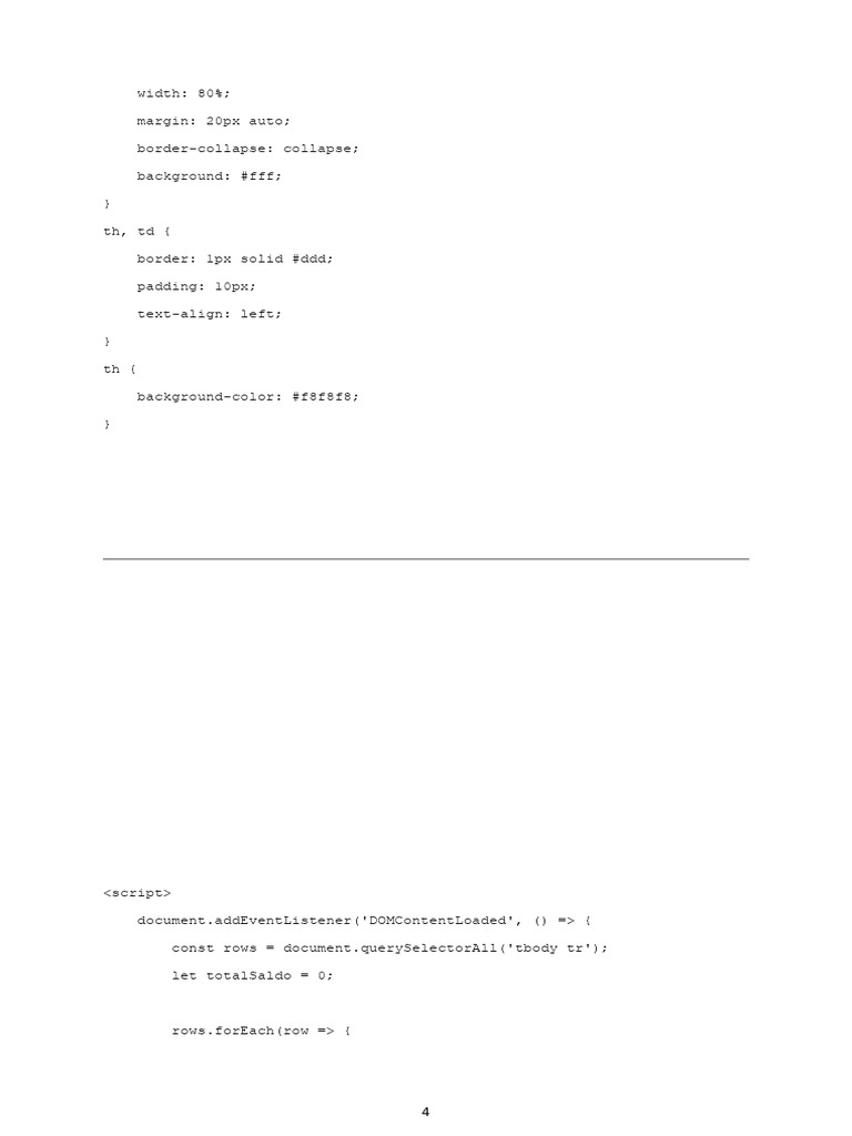 Membuat Laporan Keuangan Menggunakan HTML Dan CSS Hal 4 | PDF